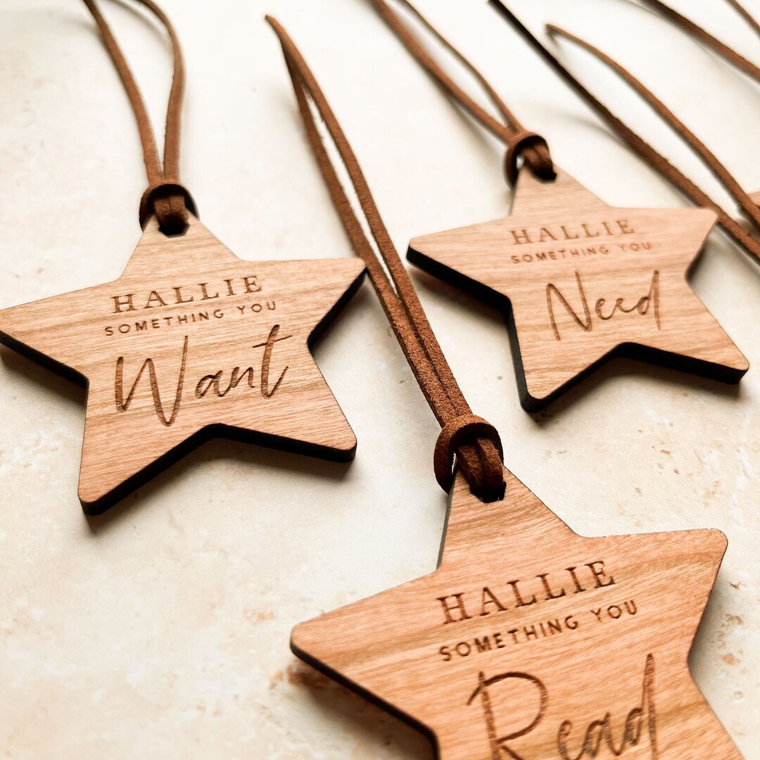 Personalised Something You Want Gift Tags, Christmas Gift Tags, Holiday ...
