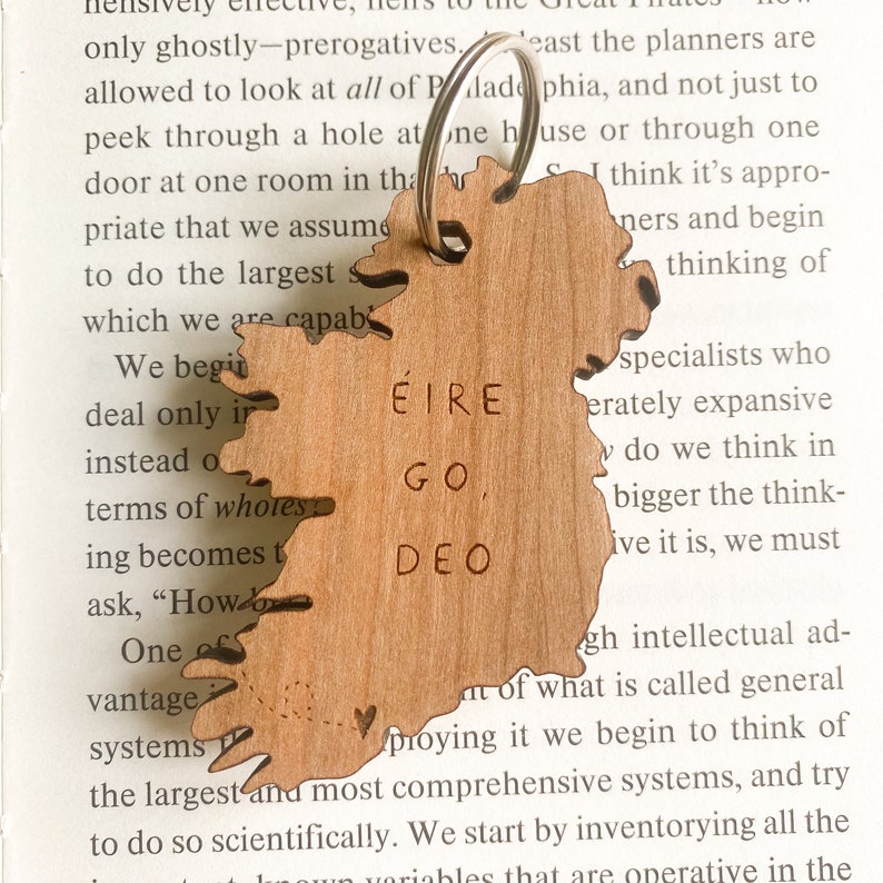 Ireland Eire Go Deo Keyring Ireland Map Keychain Ireland - Etsy UK