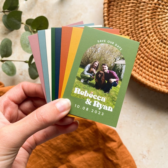 Photo Save the Date Save Our Card Photo Cards Simple Save - Etsy