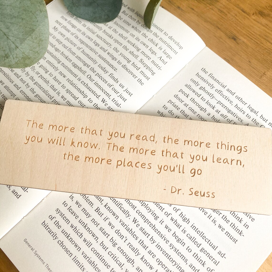 Dr. Seuss Quote Bookmark Famous Book Quote Wood Bookmark - Etsy
