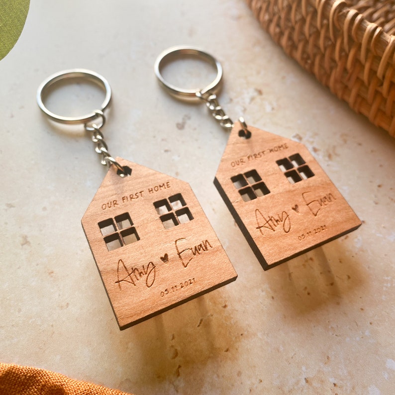 First Home Keyring Our First Home Gift First Home Keychain - Etsy UK