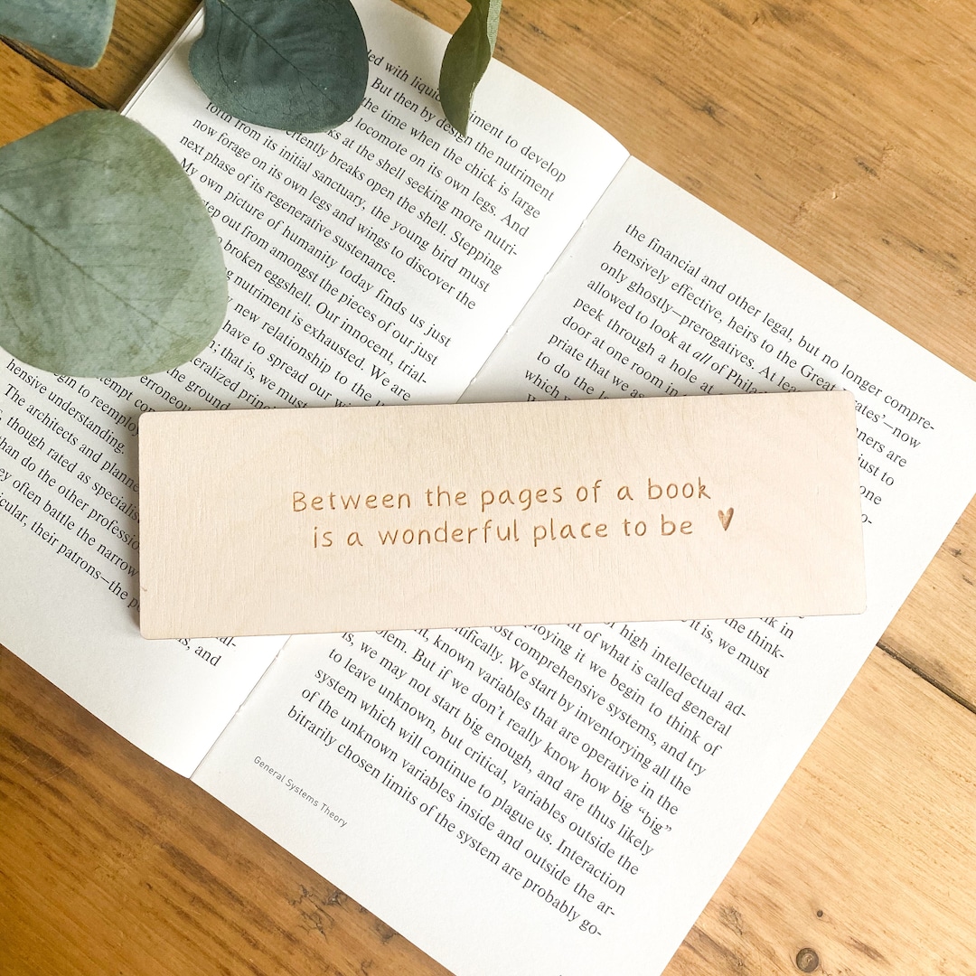 Quote Bookmark, Book Quote, Famous Book Quote, Wood Bookmark, Planner ...