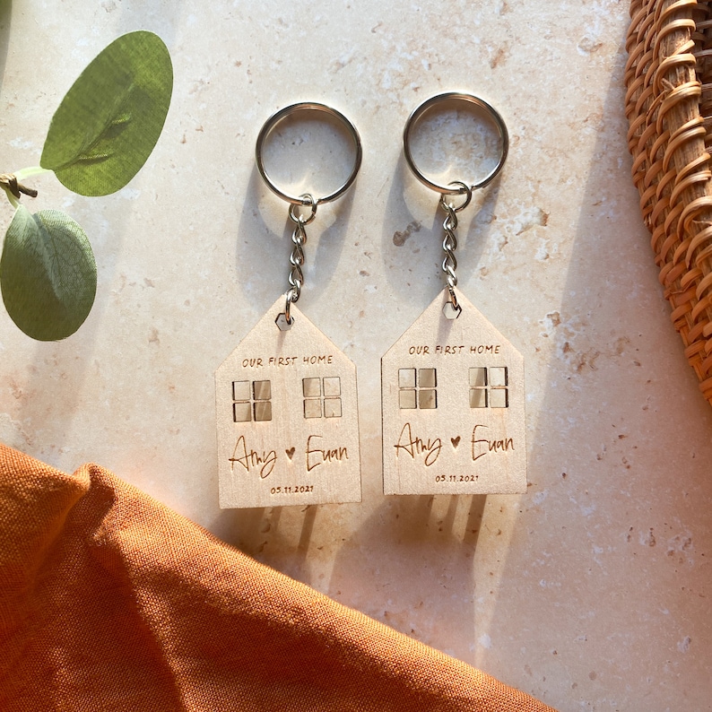 First Home Keyring Our First Home Gift First Home Keychain - Etsy UK