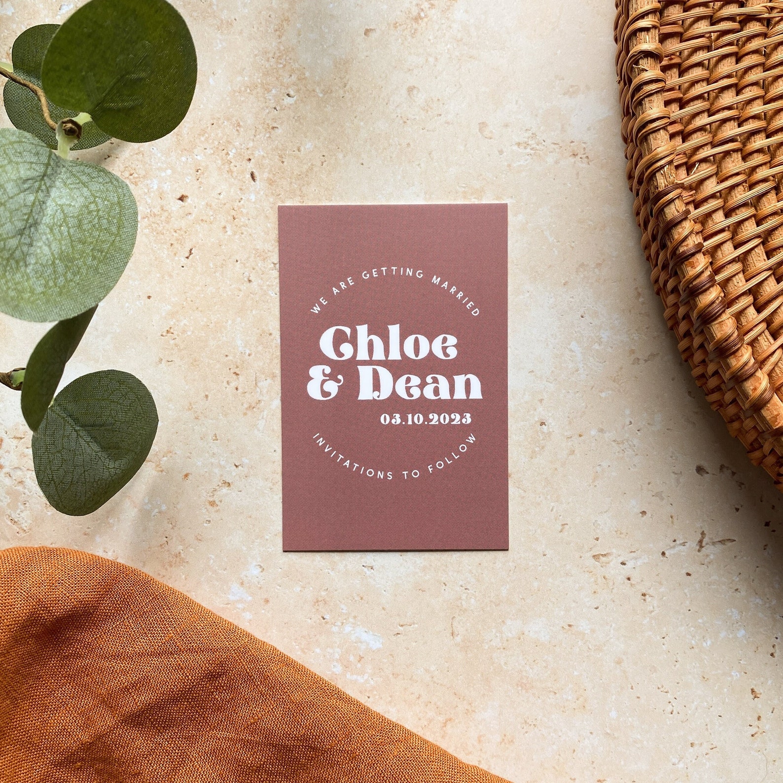 70s Save the Dates Retro Save the Date Cards Boho Save the - Etsy