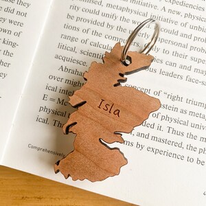 Personalised Scotland Keyring, Personalised Scottish Gift, Scottish Map ...