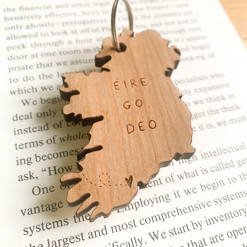Ireland Eire Go Deo Keyring Ireland Map Keychain Ireland - Etsy UK