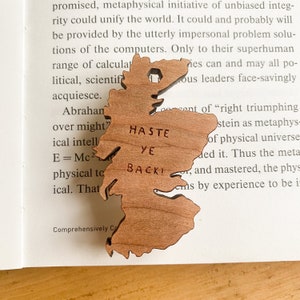 Scotland Haste Ye Back Keyring, Scottish Map Keychain, Scotland ...