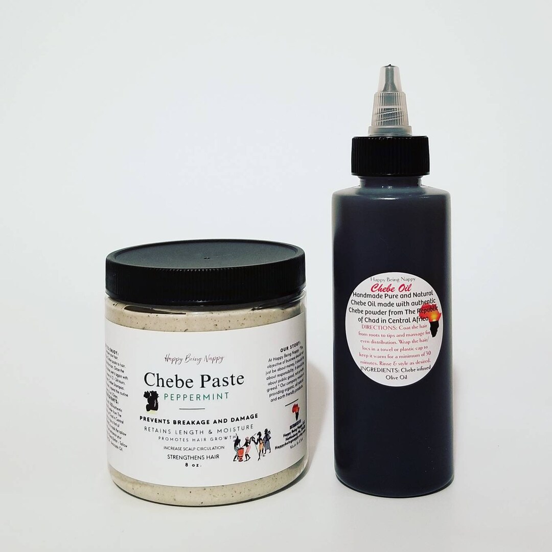 Chebe Hair Growth Oil (RED BOTTLE) and Chebe Paste 8oz. Jar - Etsy