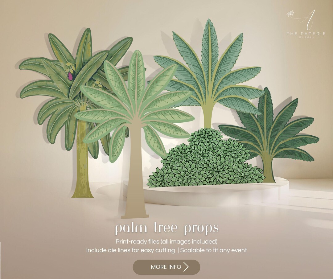 Cut Out Palm Trees | Palm Trees | Props | Indian Wedding Digital ...