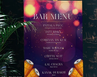 Welcome Sign | Digital File | Customize | Sangeet, Mayian, Mehndi, Jago ...