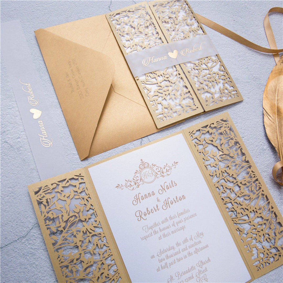 Suite Dulce | Invitation laser, invitation Gatefold, personnalisable ...