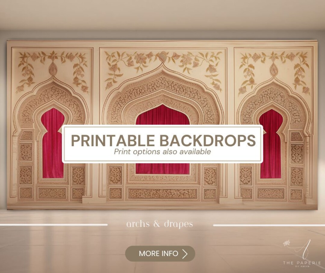 Wedding Back Drops Indian Wedding Digital Backdrop Decor Backdrop ...