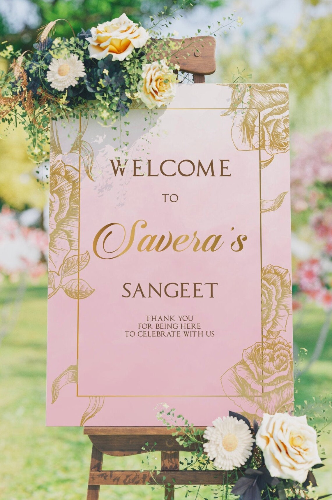 Welcome Sign | Sangeet | Ladies Sangeet | Mayian Sign | Reception Sign ...