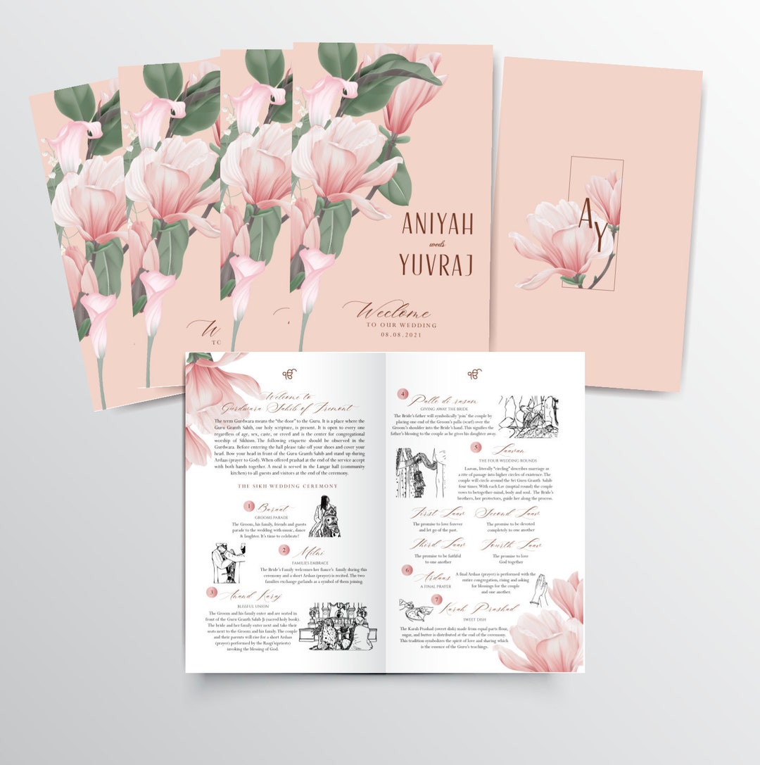 Sikh Wedding Program | Infographic | Infographic | Sikh Ceremony ...