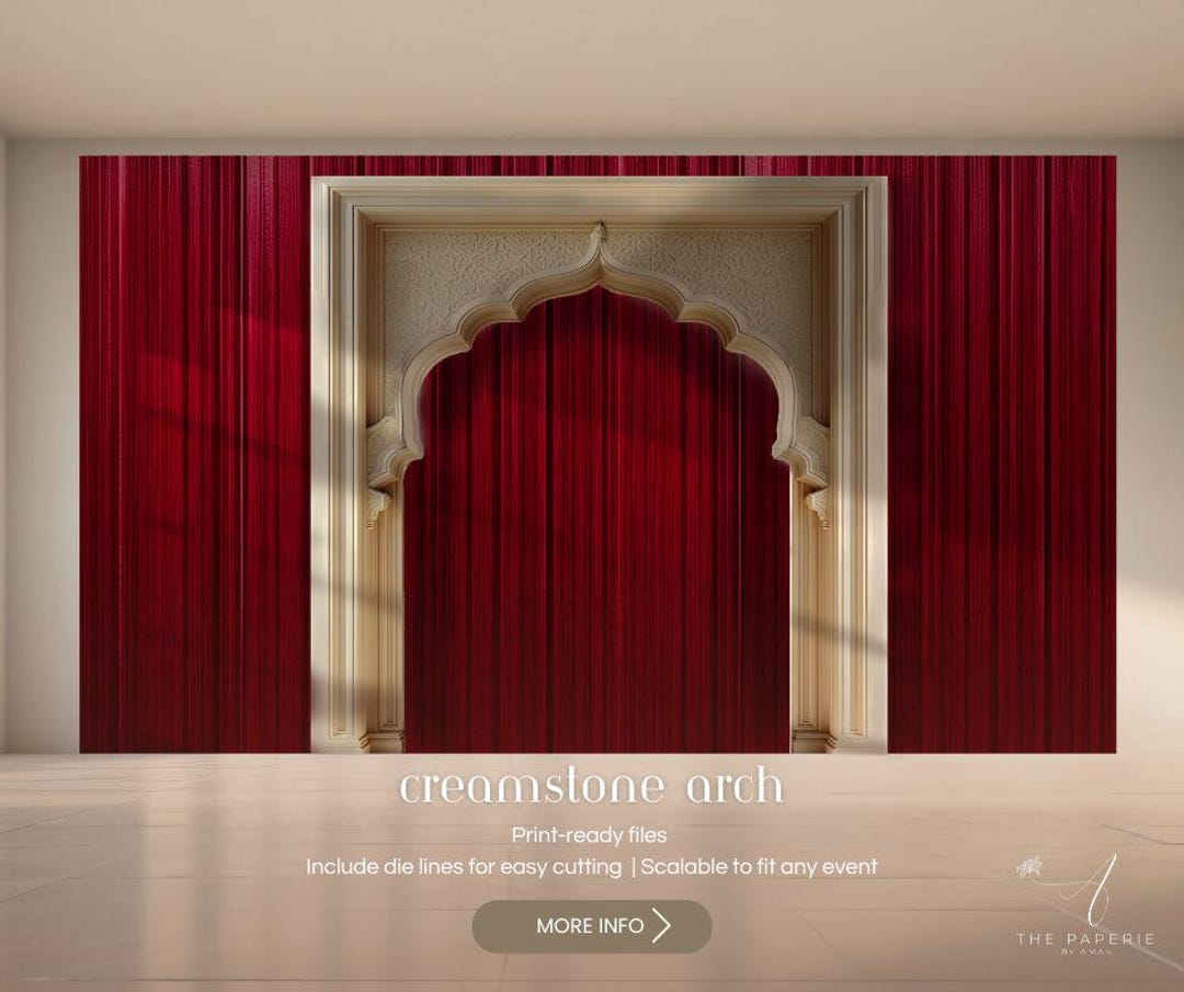 Arch Cut Out | Mughal Arch | Props | Indian Wedding Digital Backdrop ...