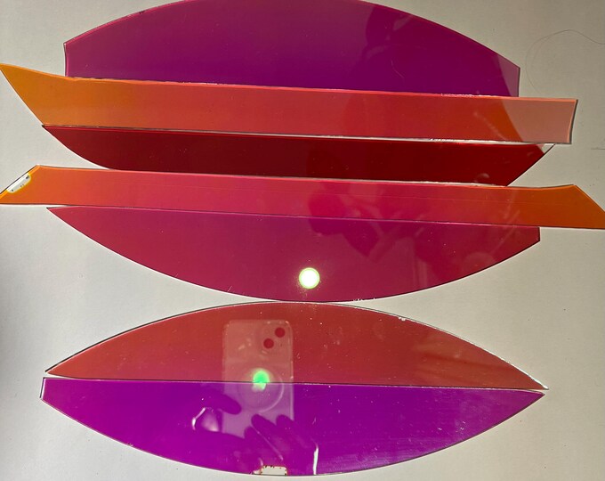 Dichroic Glass (red Color Set) 1/2 Lb - Etsy