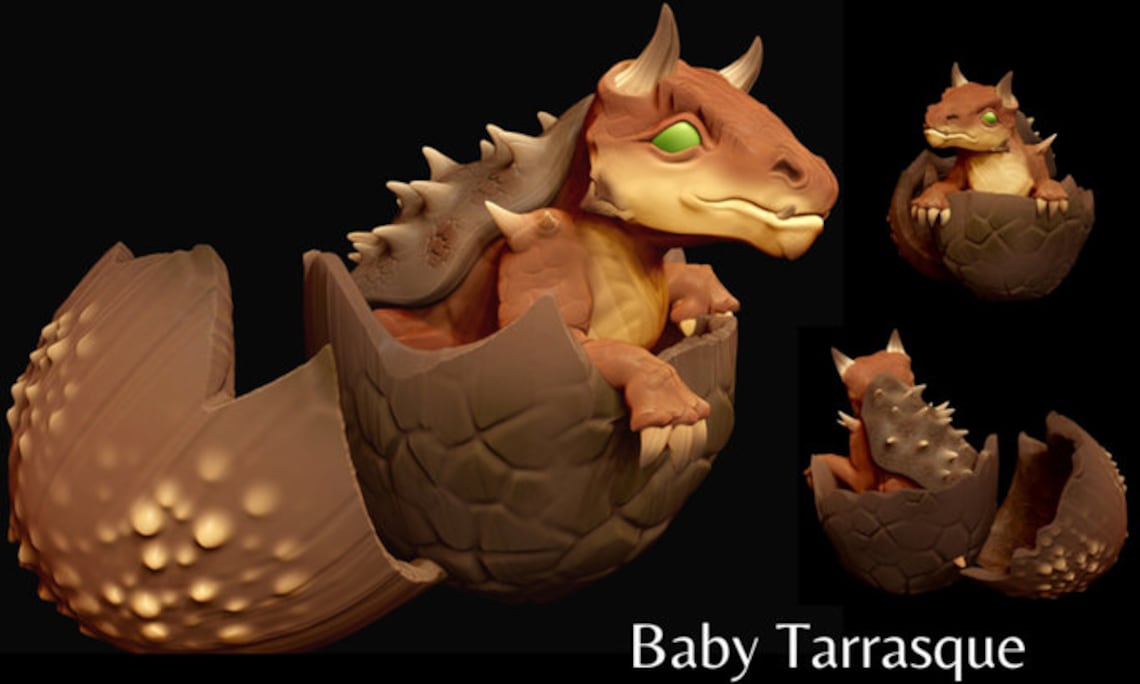 Tarrasque Hatchling D&D 5e Baby Beasts Kickstarter | Etsy