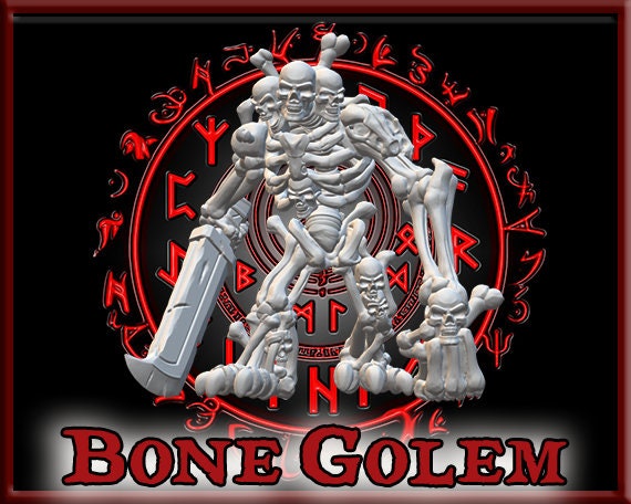 Bone Golem D&D 5e Monster Wargaming Dnd Pathfinder - Etsy