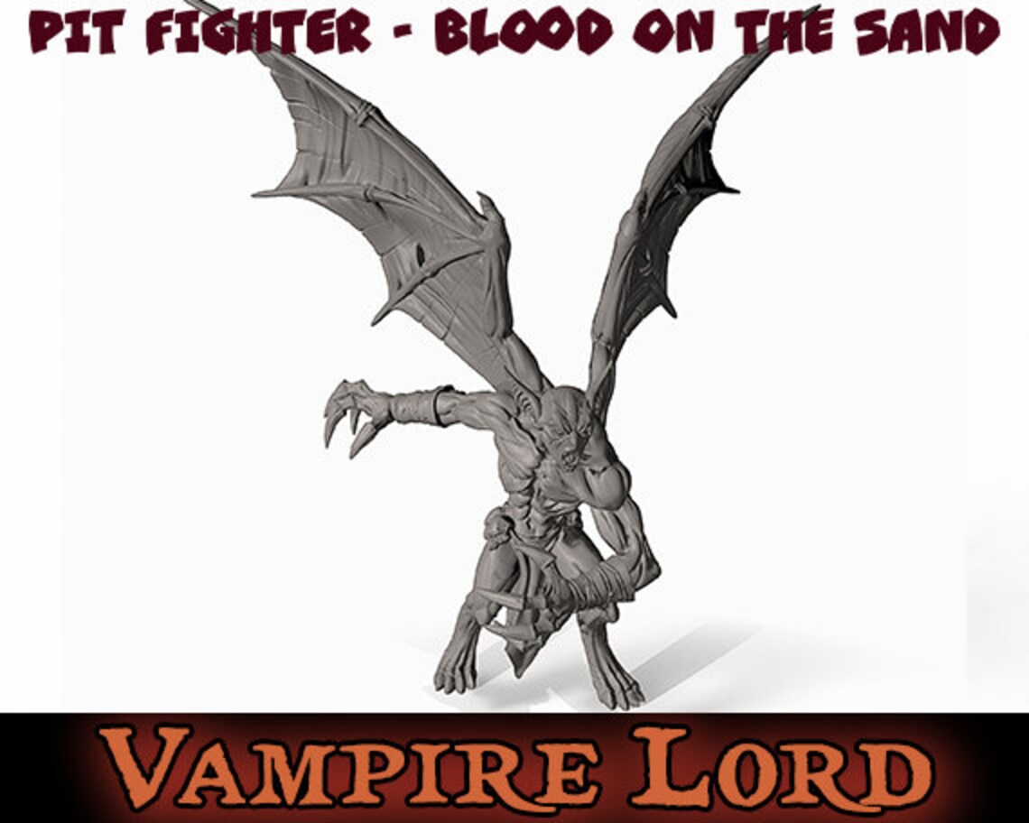 Vampire Lord D&D 5e Pit Fighter Wargaming Miniatures | Etsy
