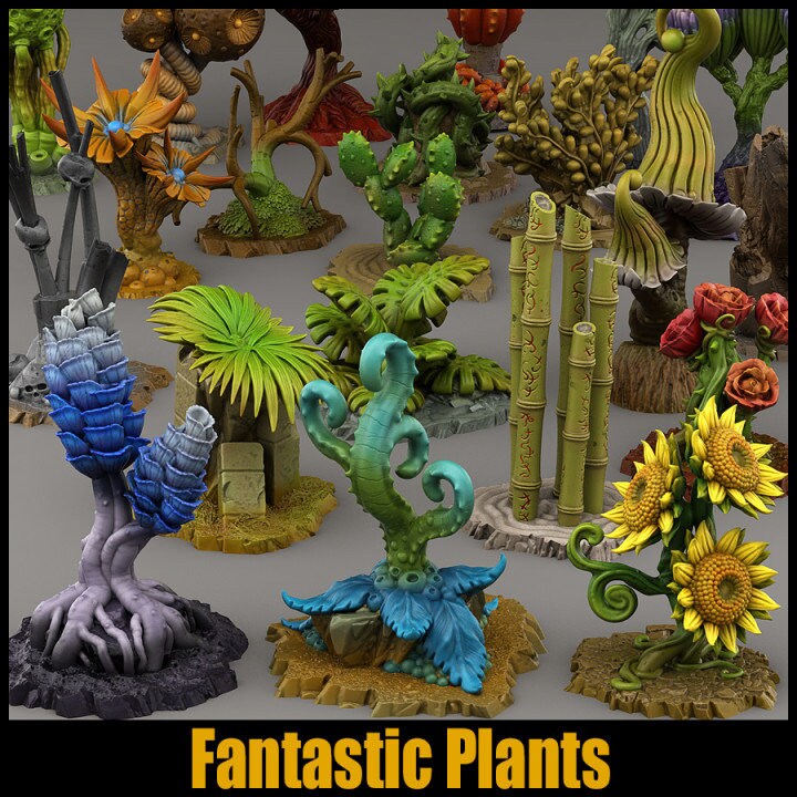 Cannibal Feast plants set of 5 Age of sigmar AoS Fantasy Warhammer 40k ...