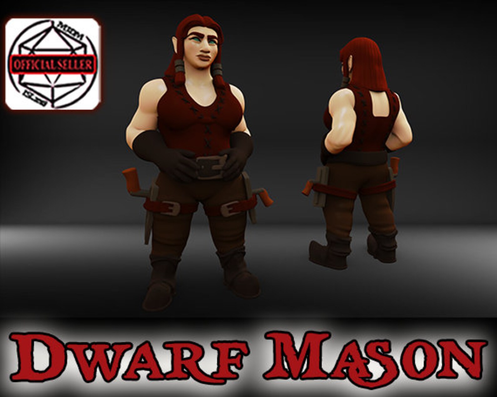 Dwarf Mason D&D 5e Townsfolk Collection Wargaming | Etsy