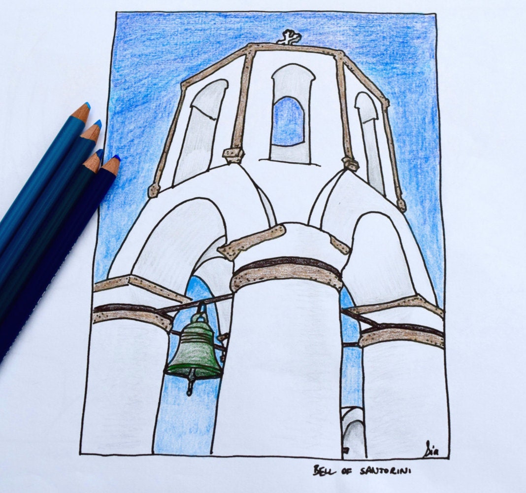 Greek Orthodox Coloring or Watercolor Pages With Hand-drawn Images ...