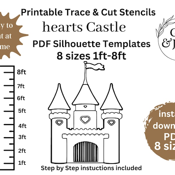 Rapunzel Castle Silhouette - Etsy