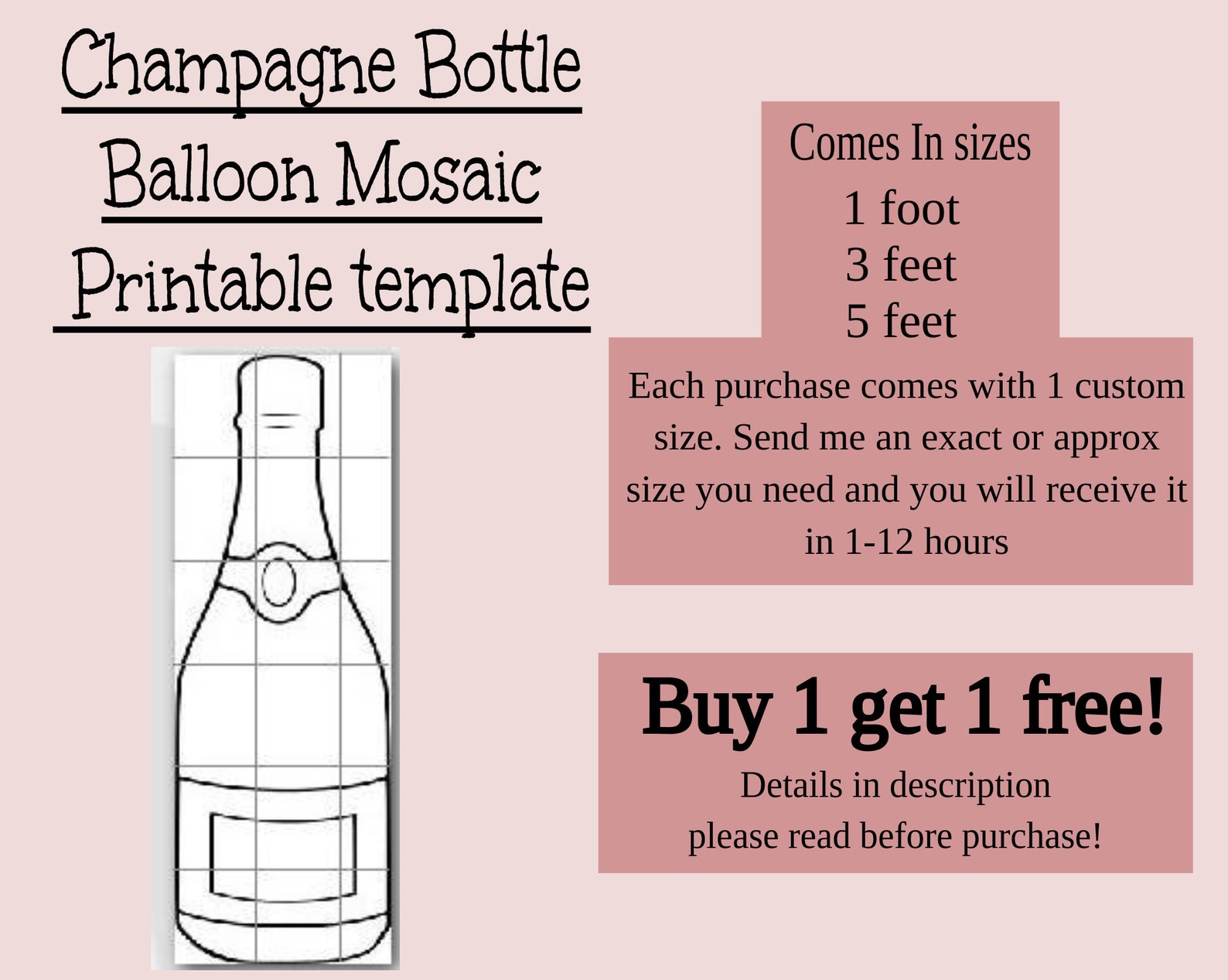 Champagne Bottle Balloon of Mosaic Template , Wine Glass , Part Decor ...