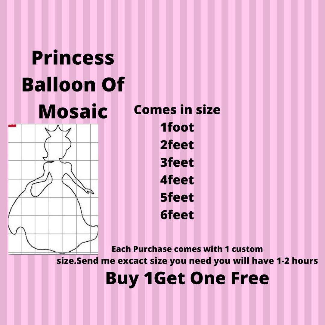 Princess Balloon of Mosaic,princess Birthday Party,fairy Princess ...