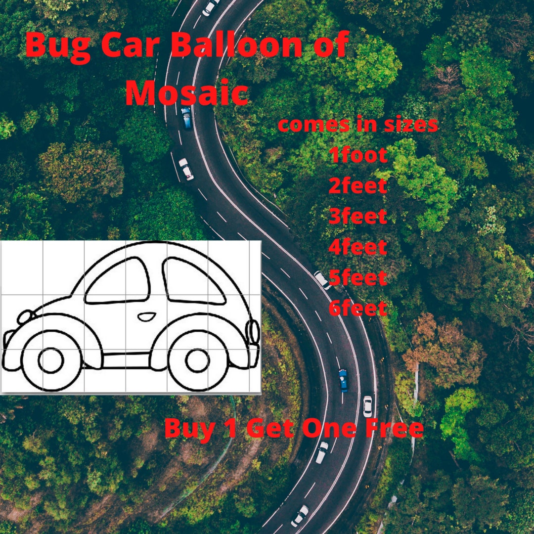 Bug Car Balloon of Moasic , Car Template, Sports Car, Muscle Car ...