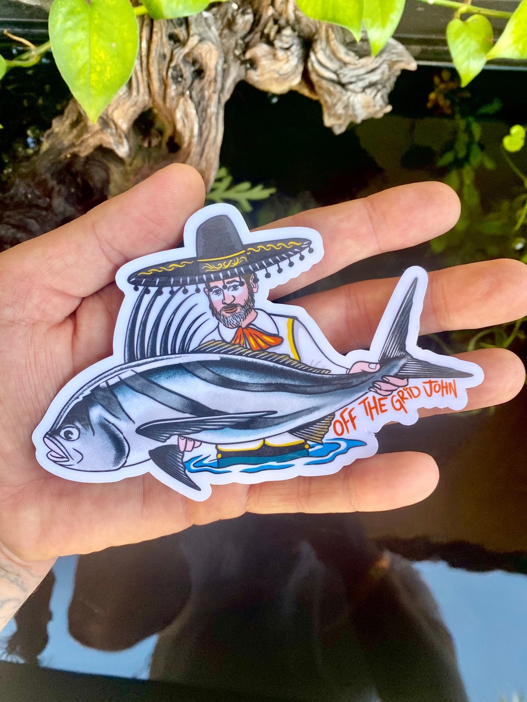 Cancun Cruz Fishing Sticker USA Decal off the Grid John - Etsy