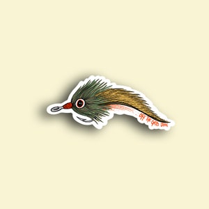 Fly Fishing Tarpon Fly Sticker Outdoors Nature Decals off the Grid John ...