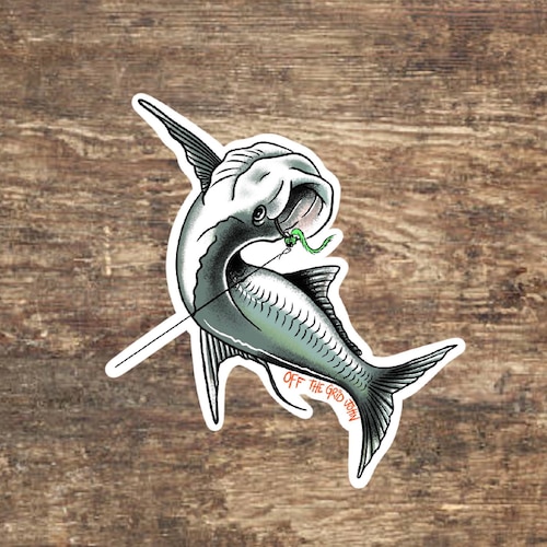Tarpon Fishing Decal Fly Fishing Fish Sticker - Etsy