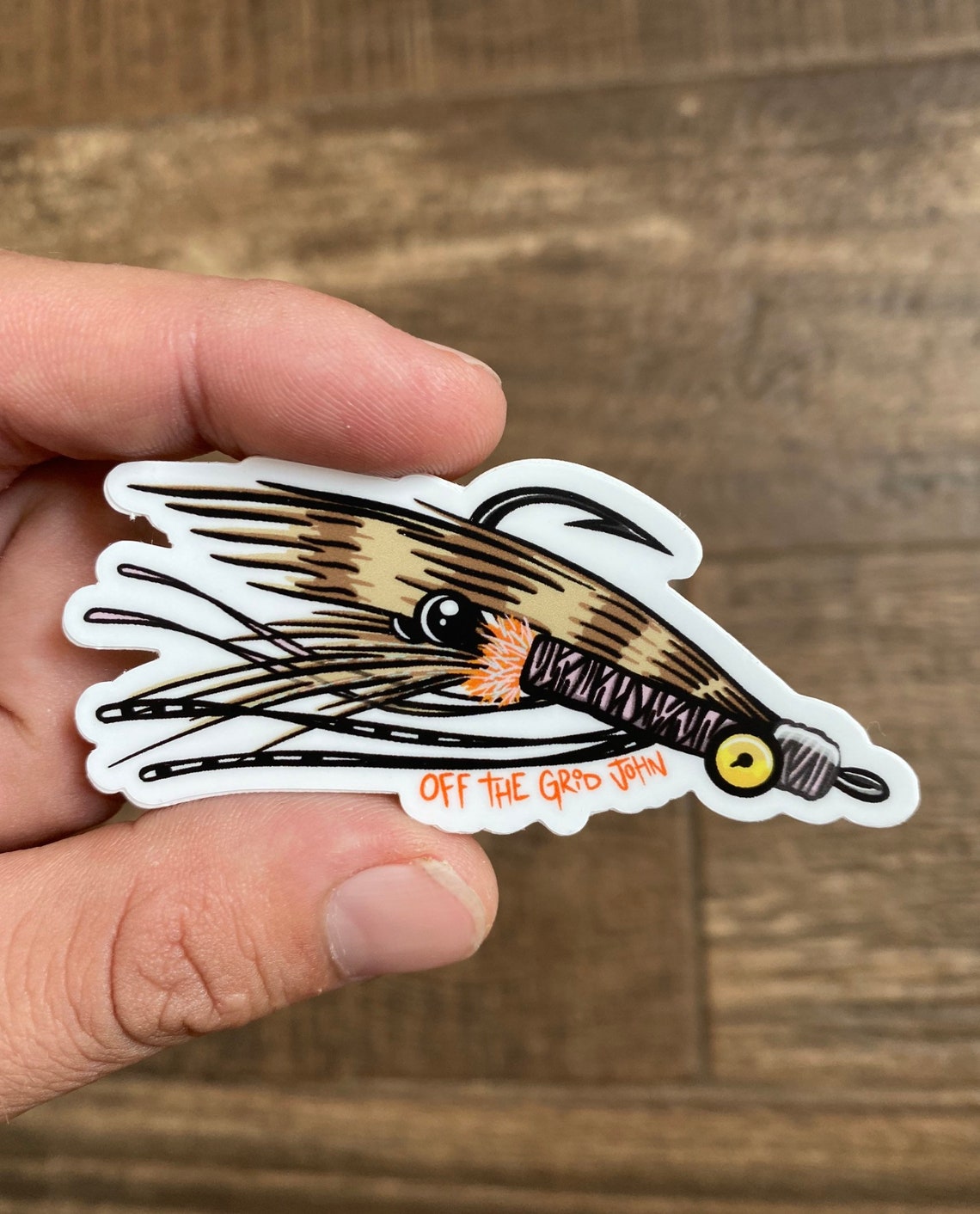 Fly Fishing Bonefish Sticker by off the Grid John - Etsy