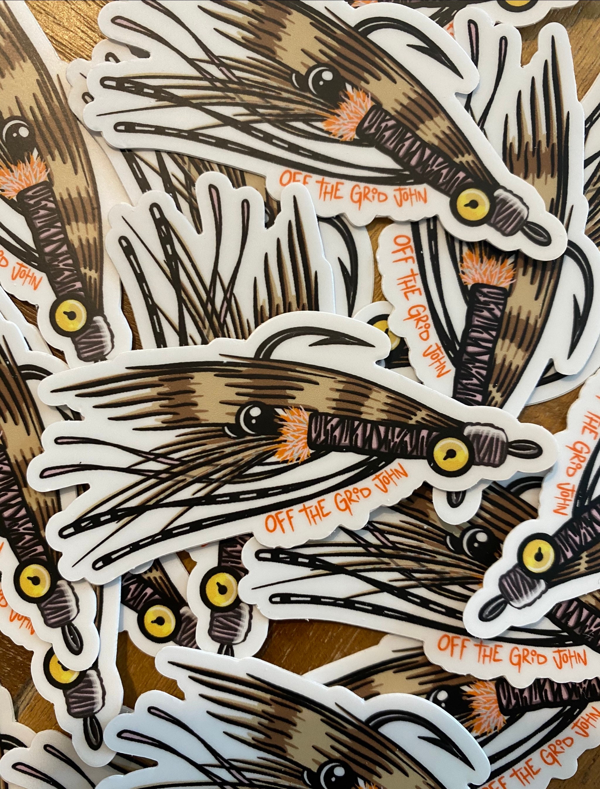 Fly Fishing Bonefish Sticker by off the Grid John - Etsy
