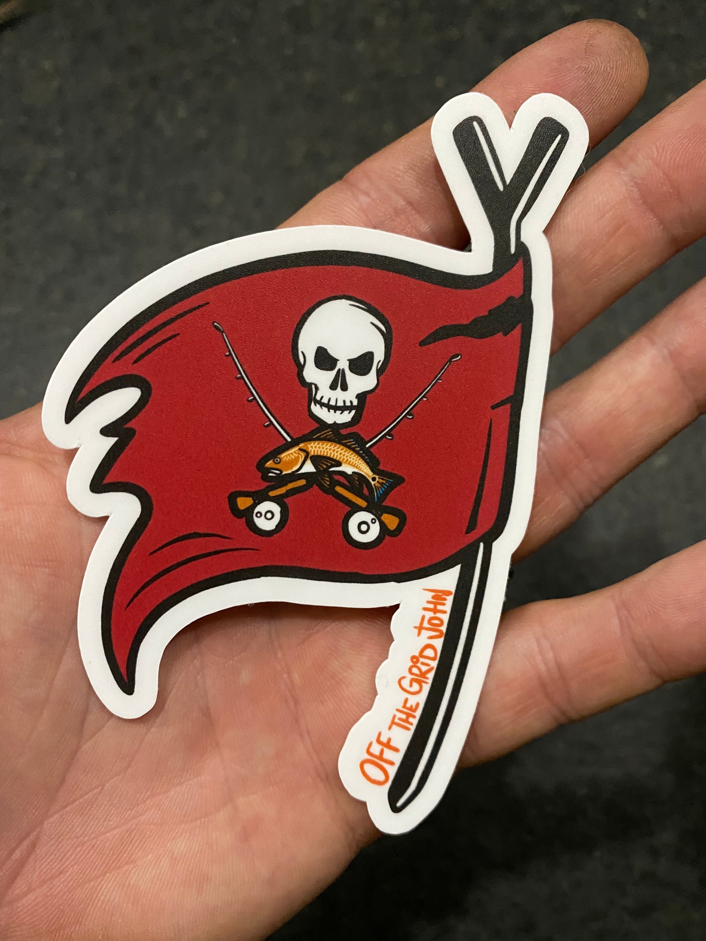 Tampa Bay Buccaneers Super Bowl decal fishing outdoors sticker | Etsy