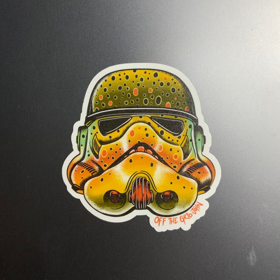 Stormtrooper Star Wars Trout Fishing Sticker Gifts for Fisherman ...