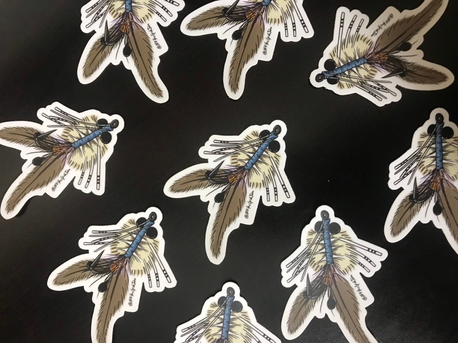 Merkin Crab Fly Sticker Fishing Decal Fly Fishing Decor off | Etsy