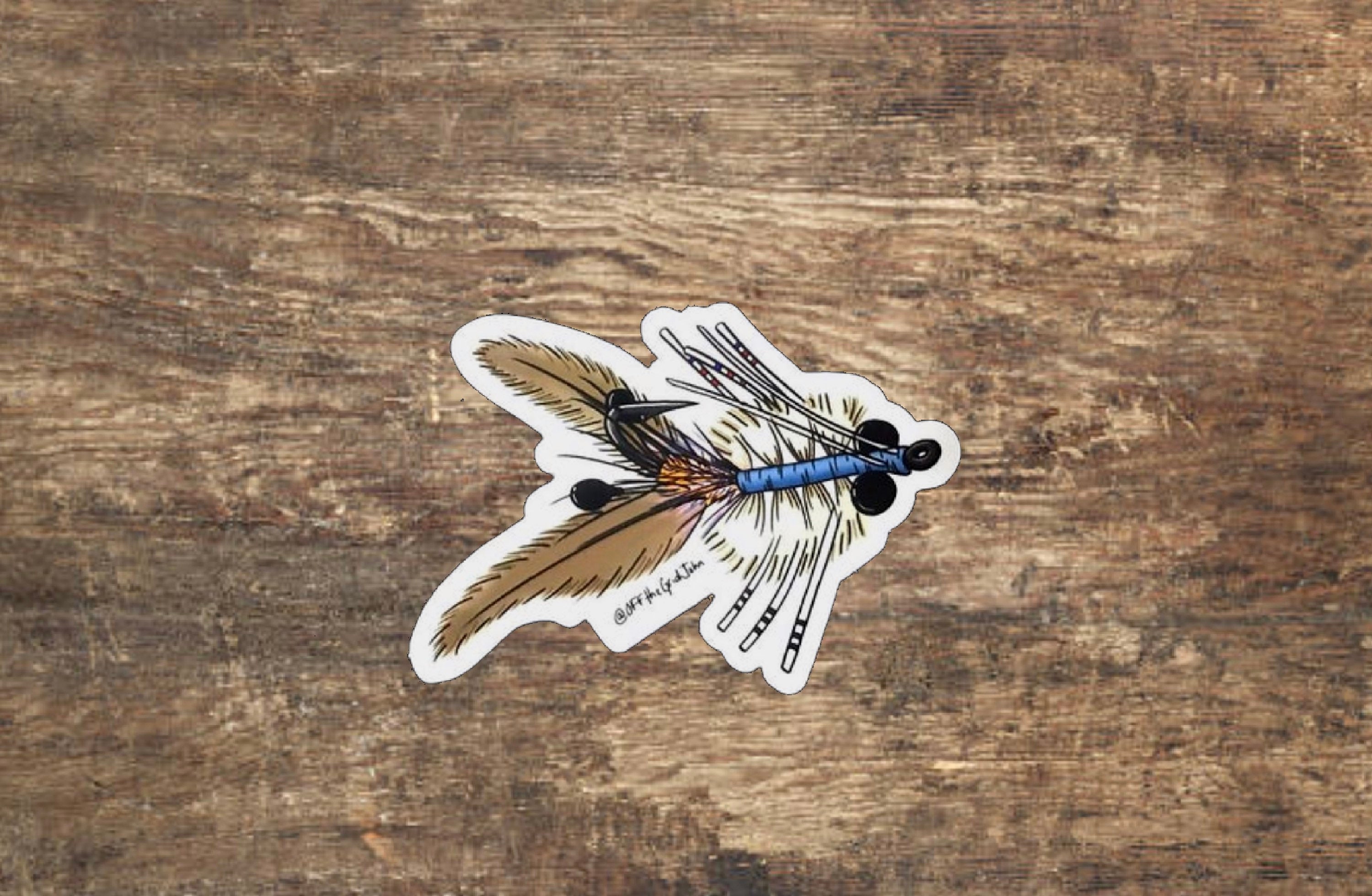 Merkin Crab Fly Sticker Fishing Decal Fly Fishing Decor off | Etsy
