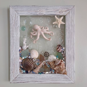 8x10 Octopus Sea Glass Art Frame. If You Love the Mysteries in the ...
