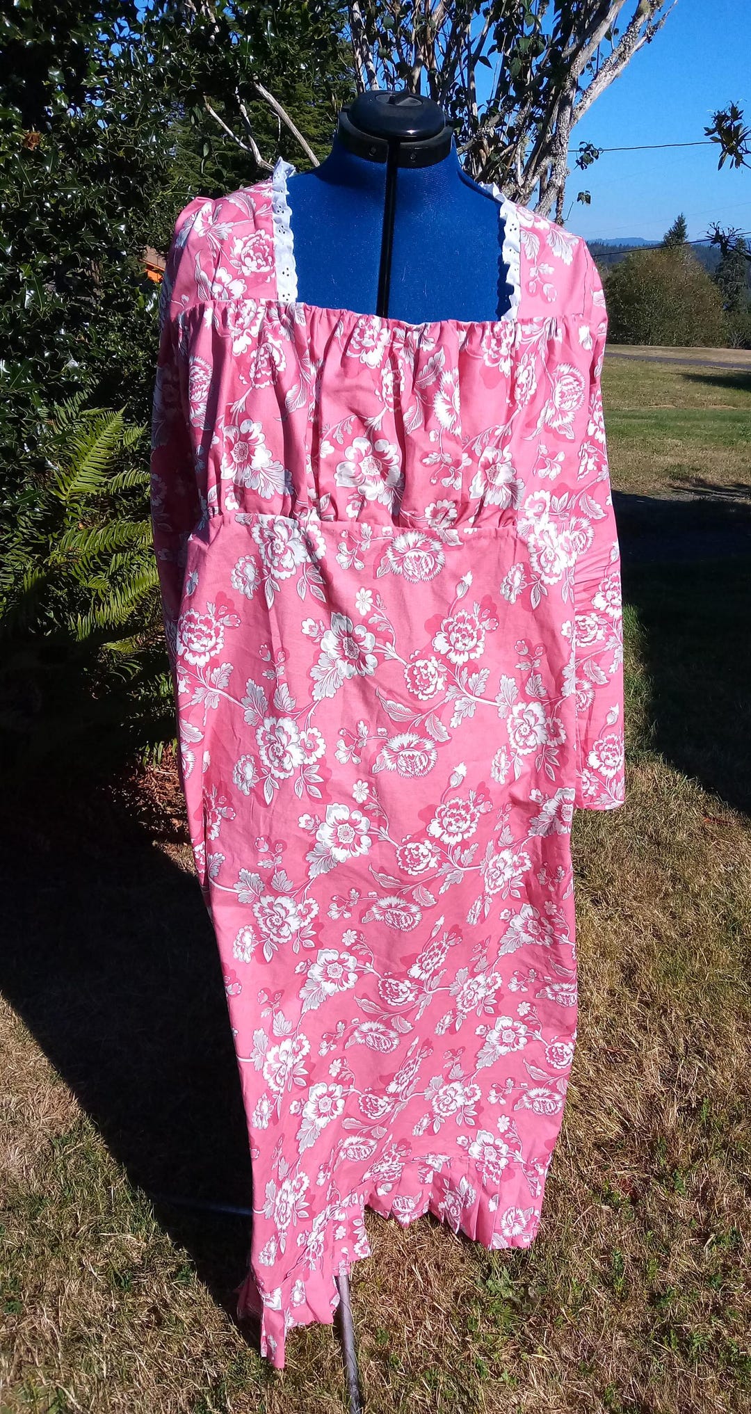 Regency Bridgerton Apron Front Day Dress - Etsy