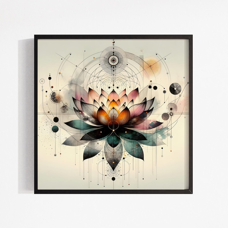Lotus Flower Print - Etsy