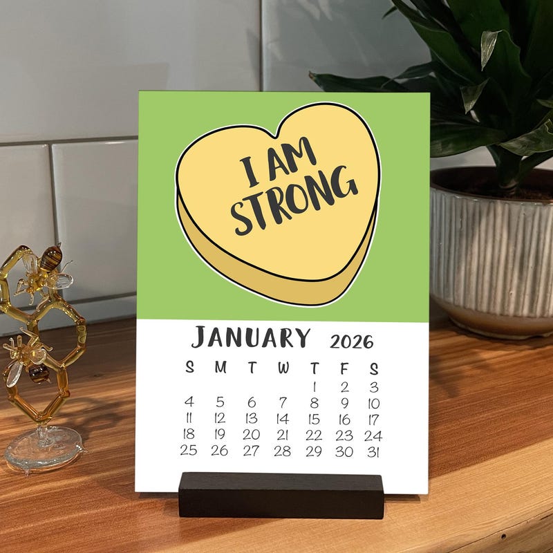 Calendar 2026 With Inspirational Messages - Etsy