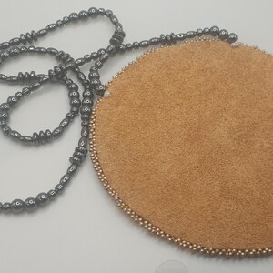 Army Patch Beaded Native American Design Medallion in Green, Cream and ...