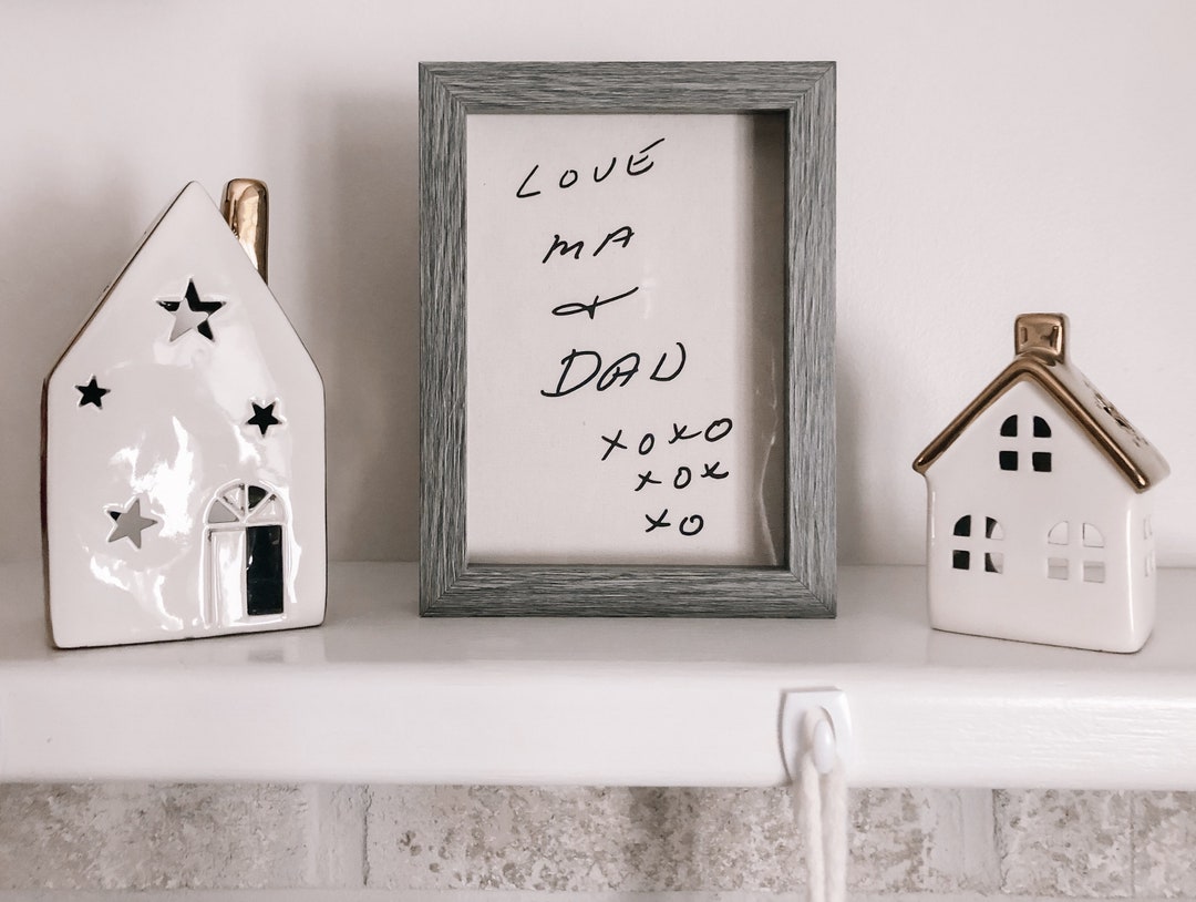 Custom Handwriting Sign/shadow Box - Etsy