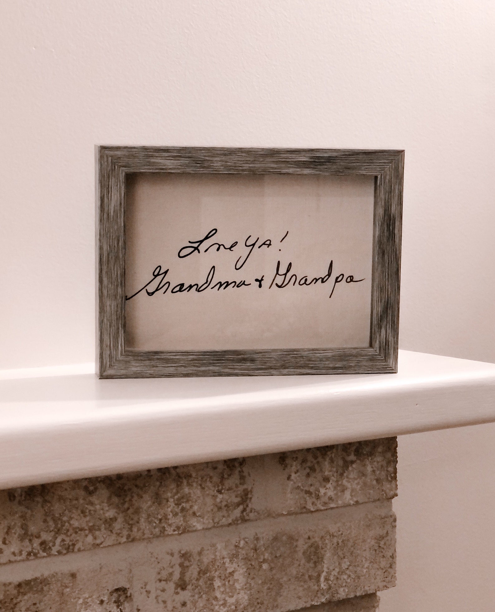 Custom Handwriting Sign/shadow Box - Etsy