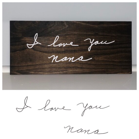 Custom Signs Featuring Handwriting | Etsy