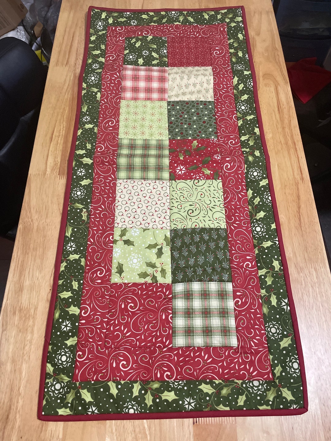 Quilted Table Runner - Etsy