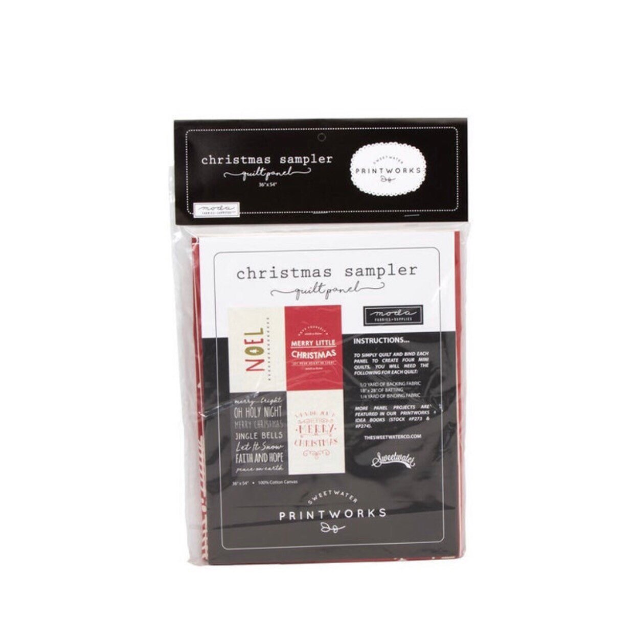 Moda Printworks Christmas Sampler Quilt Panel by Sweetwater 36” X 54”