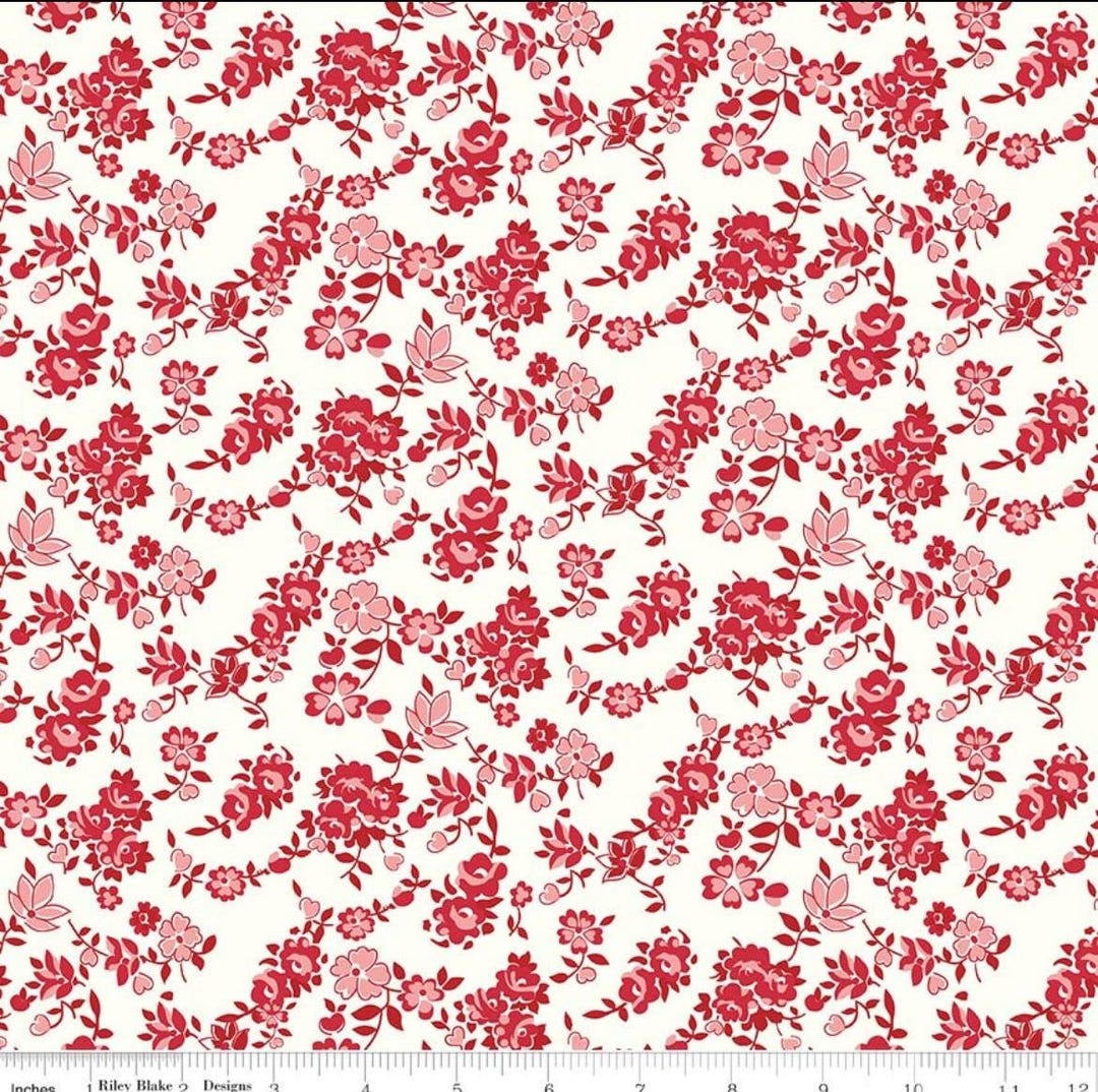 Bee Vintage Carol Red by Lori Holt for Riley Blake Designs - Etsy